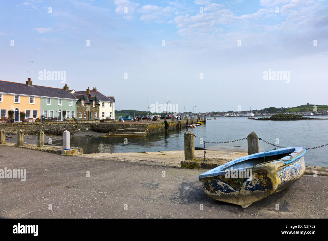 harbour Quay Strangford village Stock Photo - Alamy