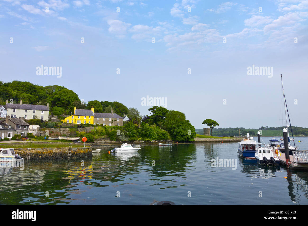 harbour Quay Strangford village Stock Photo - Alamy