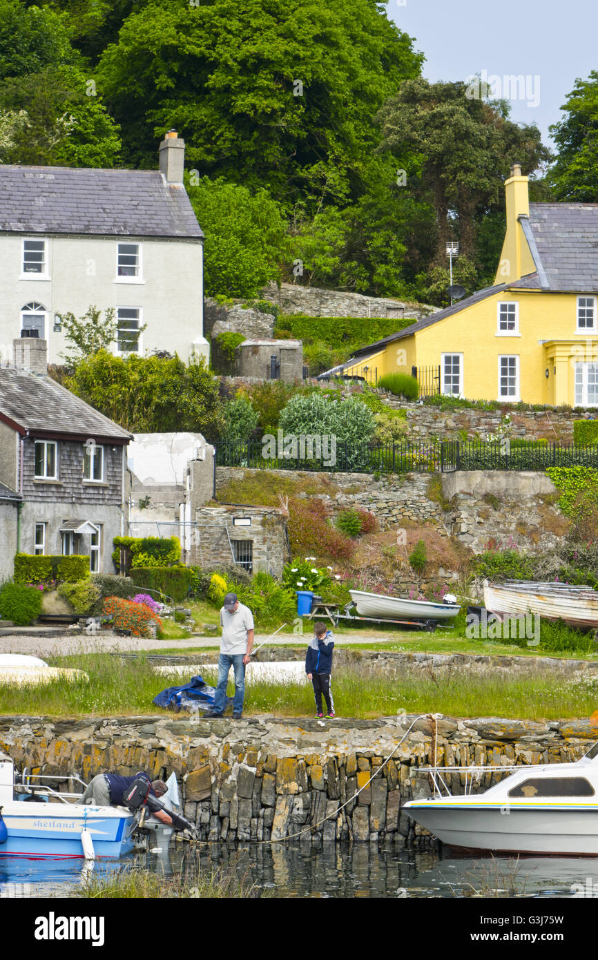 harbour Quay Strangford village Stock Photo - Alamy