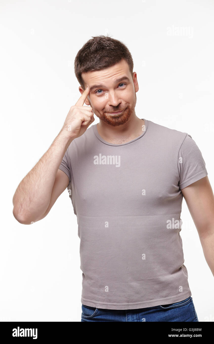 young man thinking Stock Photo - Alamy