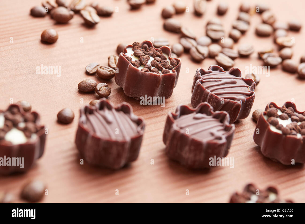delicious chocolate candies Stock Photo - Alamy