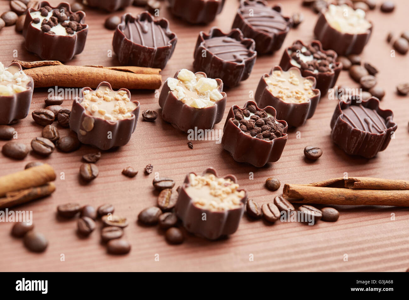 delicious chocolate candies Stock Photo - Alamy