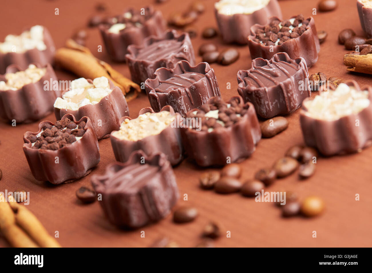 delicious chocolate candies Stock Photo - Alamy