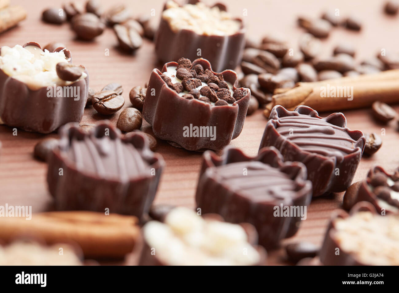 delicious chocolate candies Stock Photo - Alamy