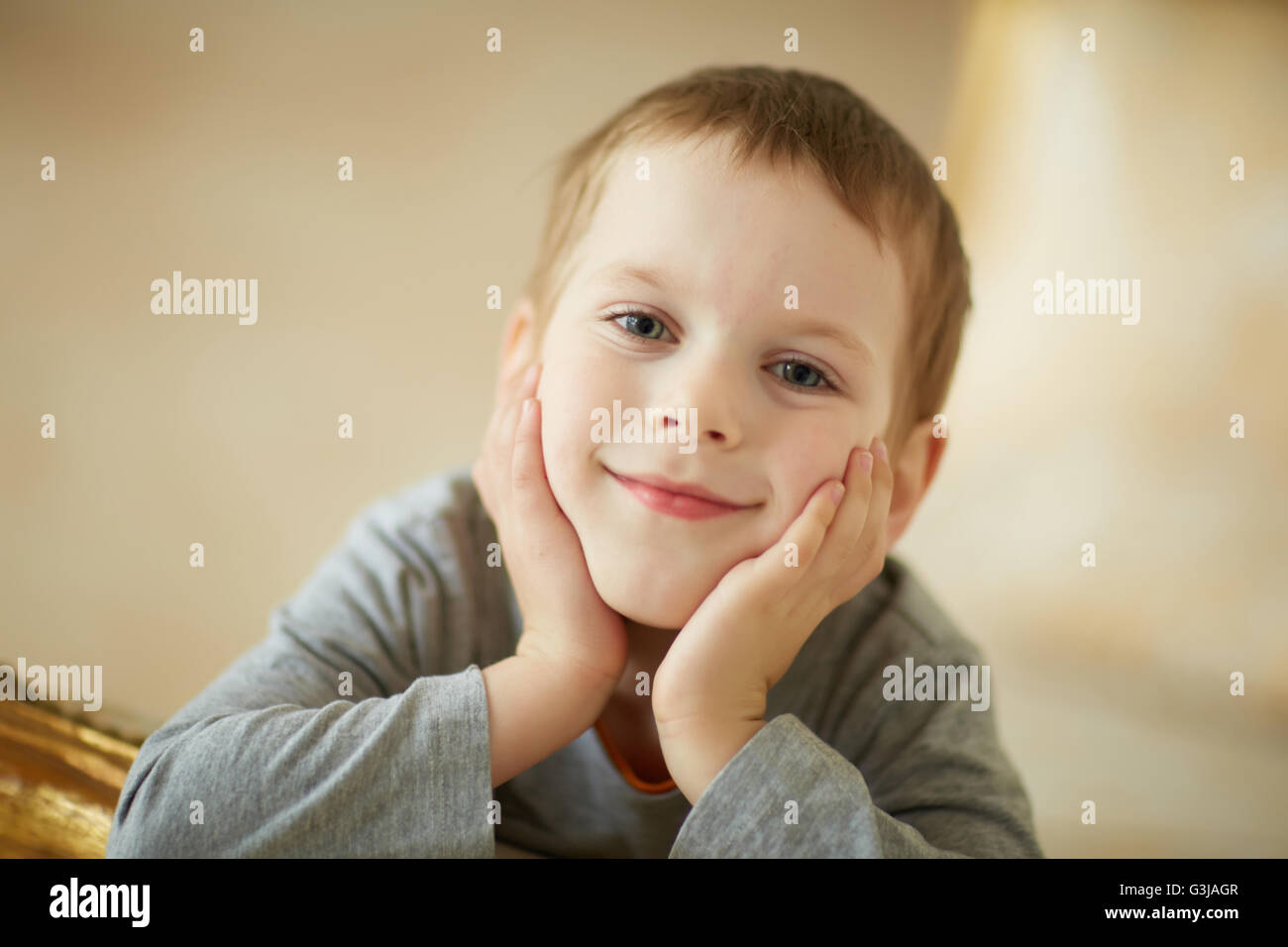nice boy smiling Stock Photo - Alamy