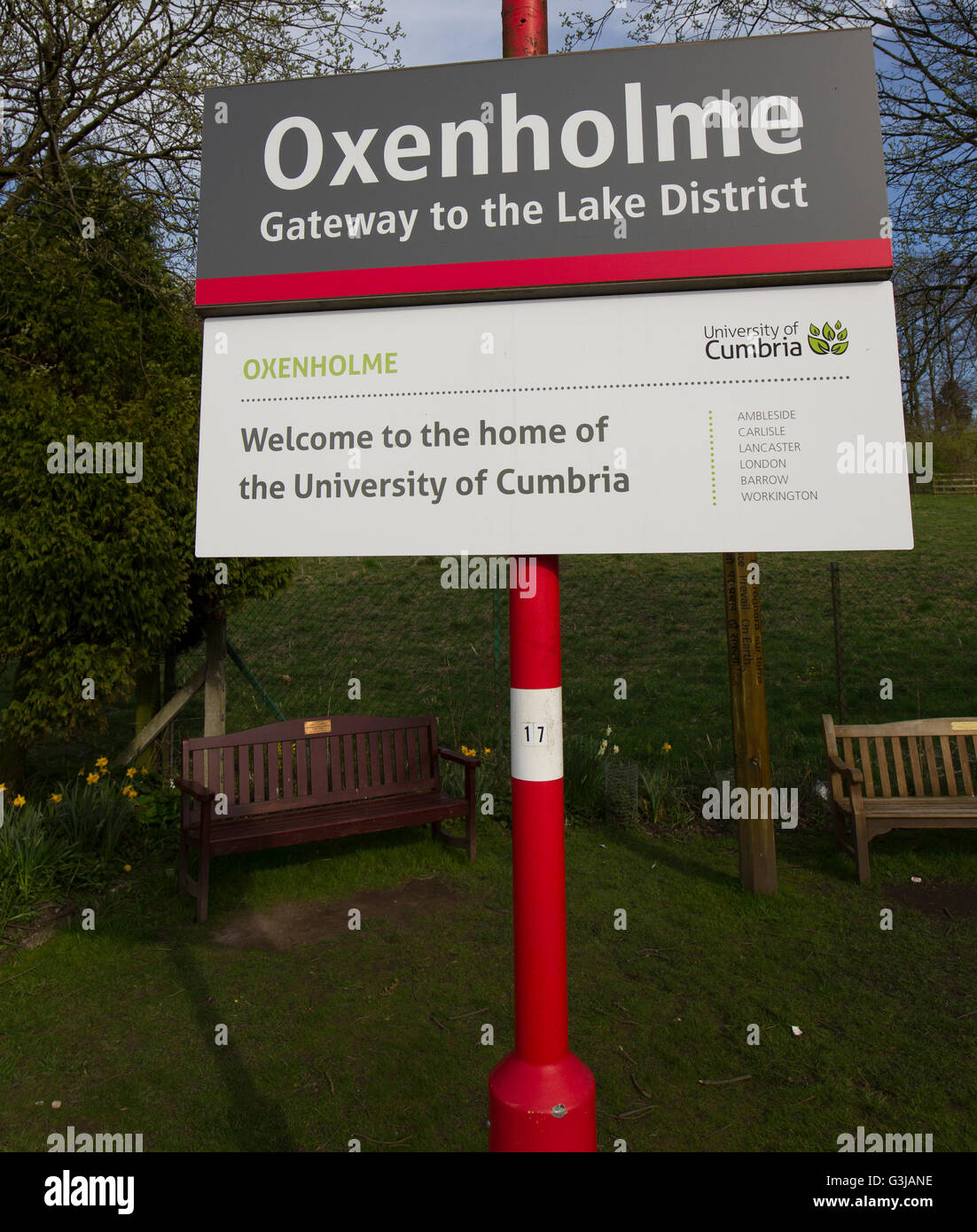 Welcome to cumbria sign hi-res stock photography and images - Alamy