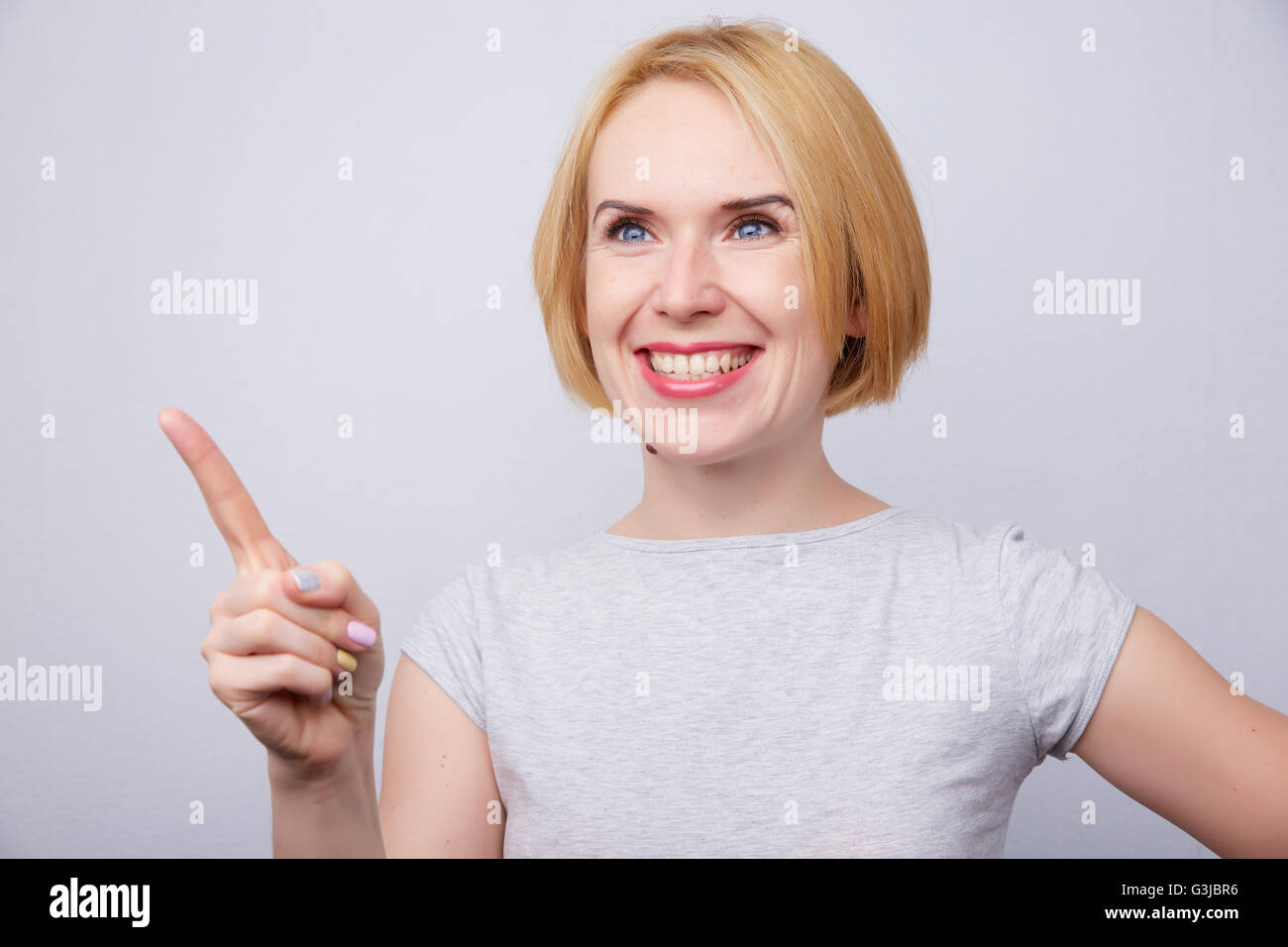 woman had the idea Stock Photo - Alamy