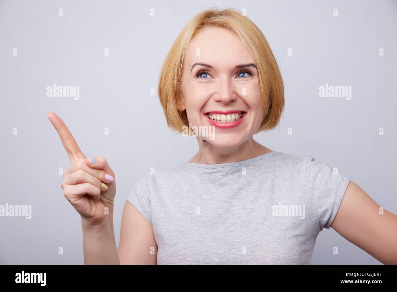 woman had the idea Stock Photo - Alamy