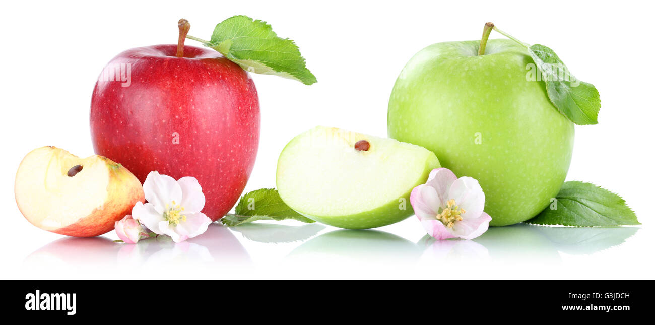 Apple fruit apples fruits isolated on a white background Stock Photo ...