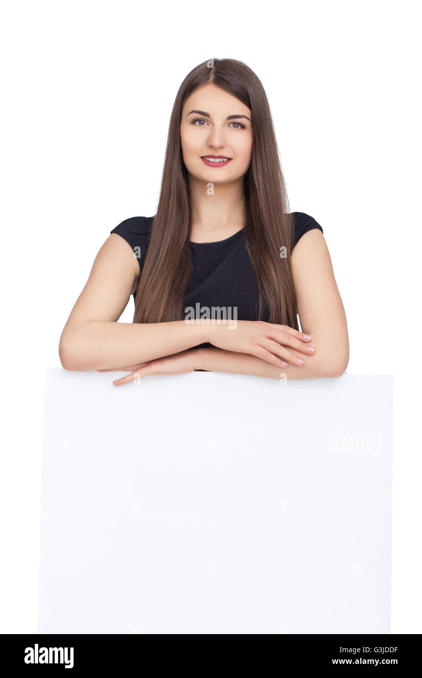 Pretty businesswoman holding paper hi-res stock photography and images ...