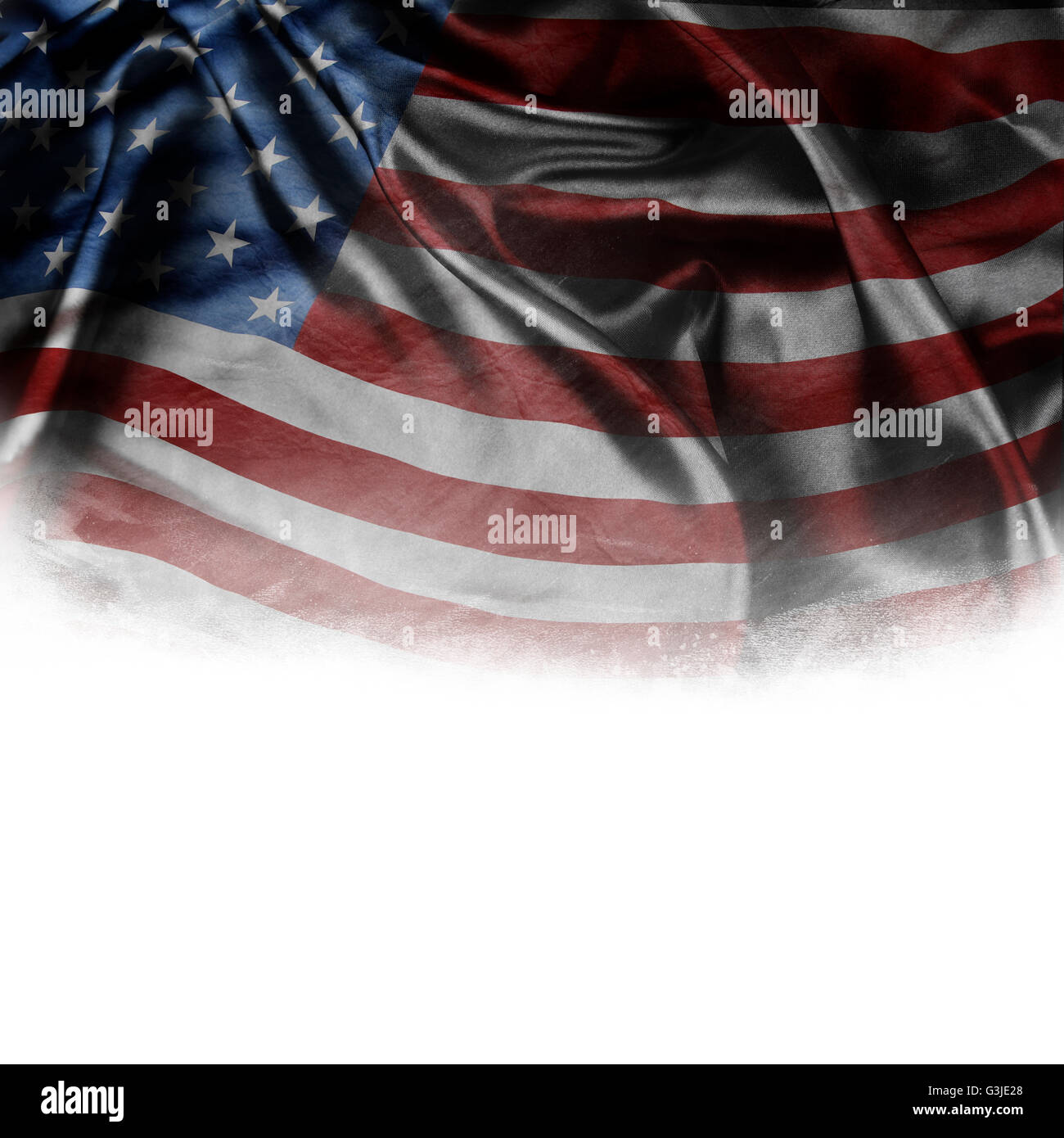 American flag on plain background Stock Photo - Alamy