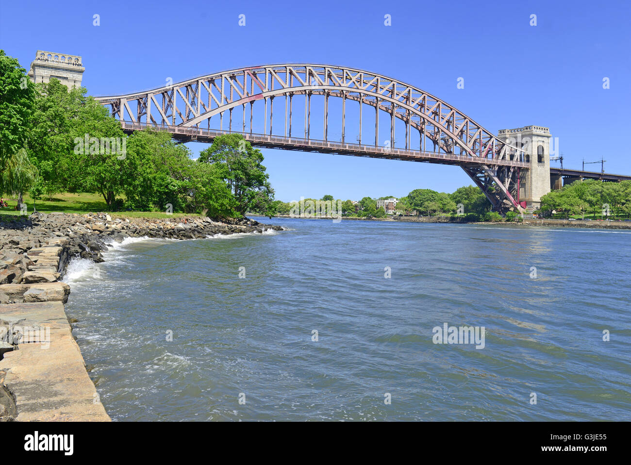 The Hell Gate Bridge (East River Arch Bridge) in New York City i Stock ...