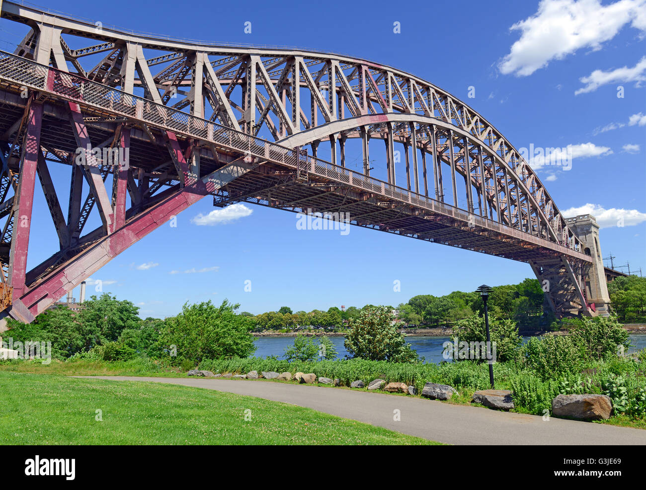 The Hell Gate Bridge (East River Arch Bridge) in New York City i Stock ...