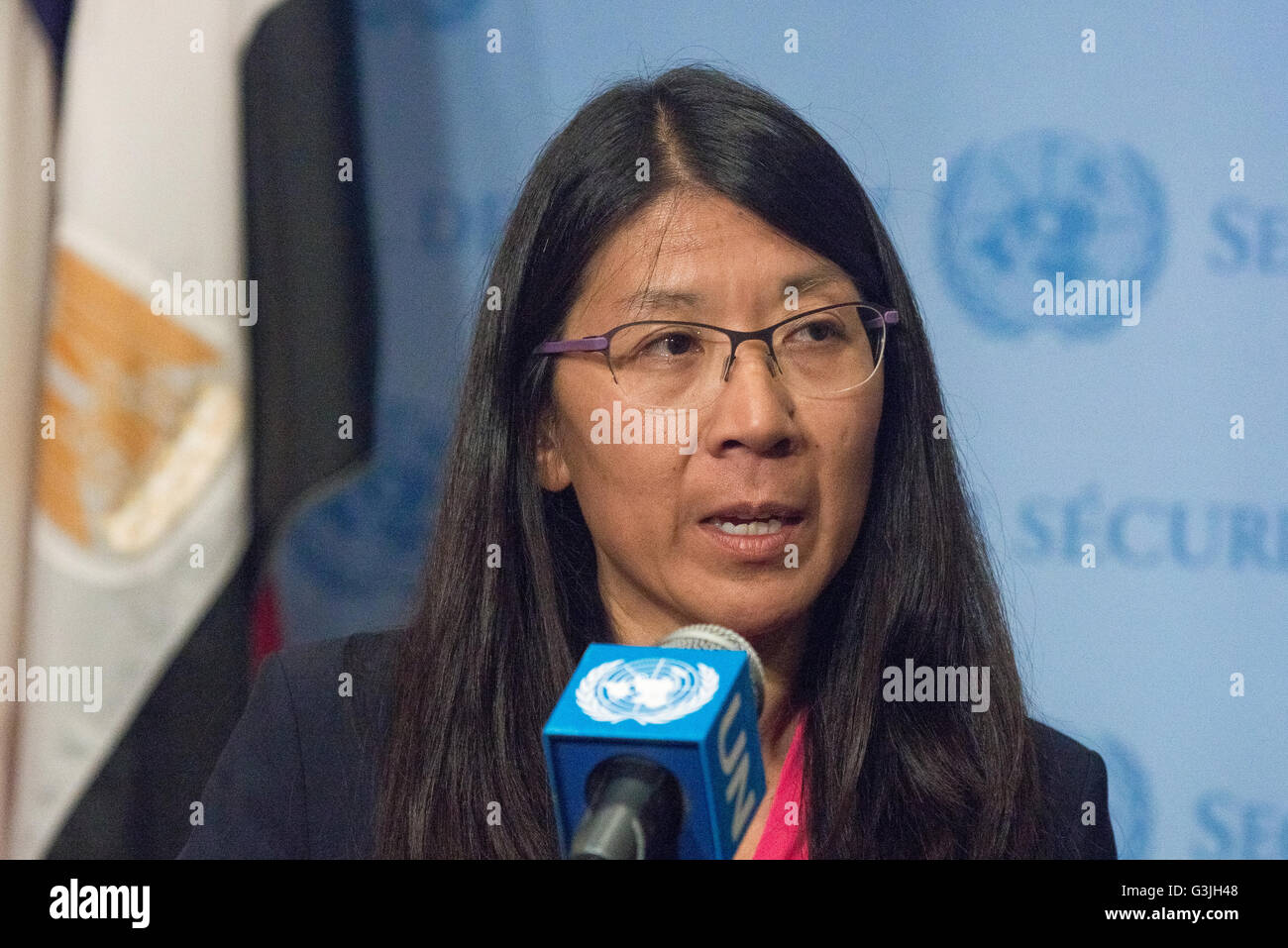 New York, United States. 03rd May, 2016. Joanne Liu speaks with the ...