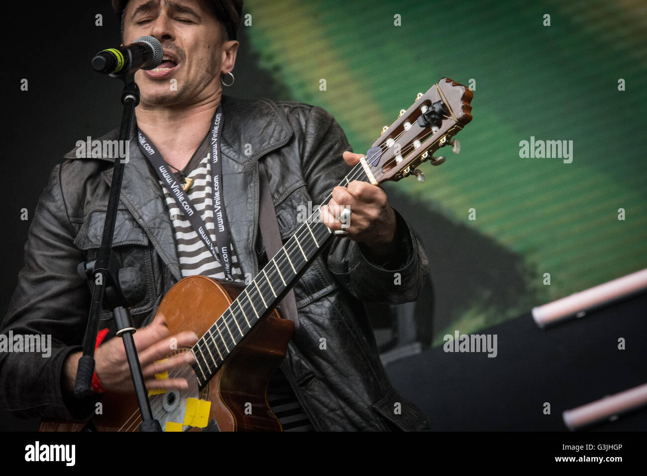 Rome, Italy. 01st May, 2016. A musician's performance during rock ...