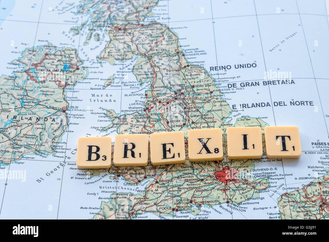 Uk map hi-res stock photography and images - Alamy