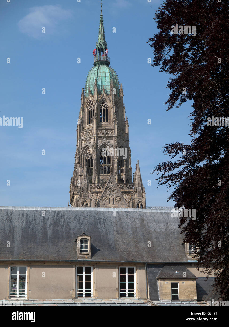 The historic center of the French town of Bayeux Stock Photo - Alamy