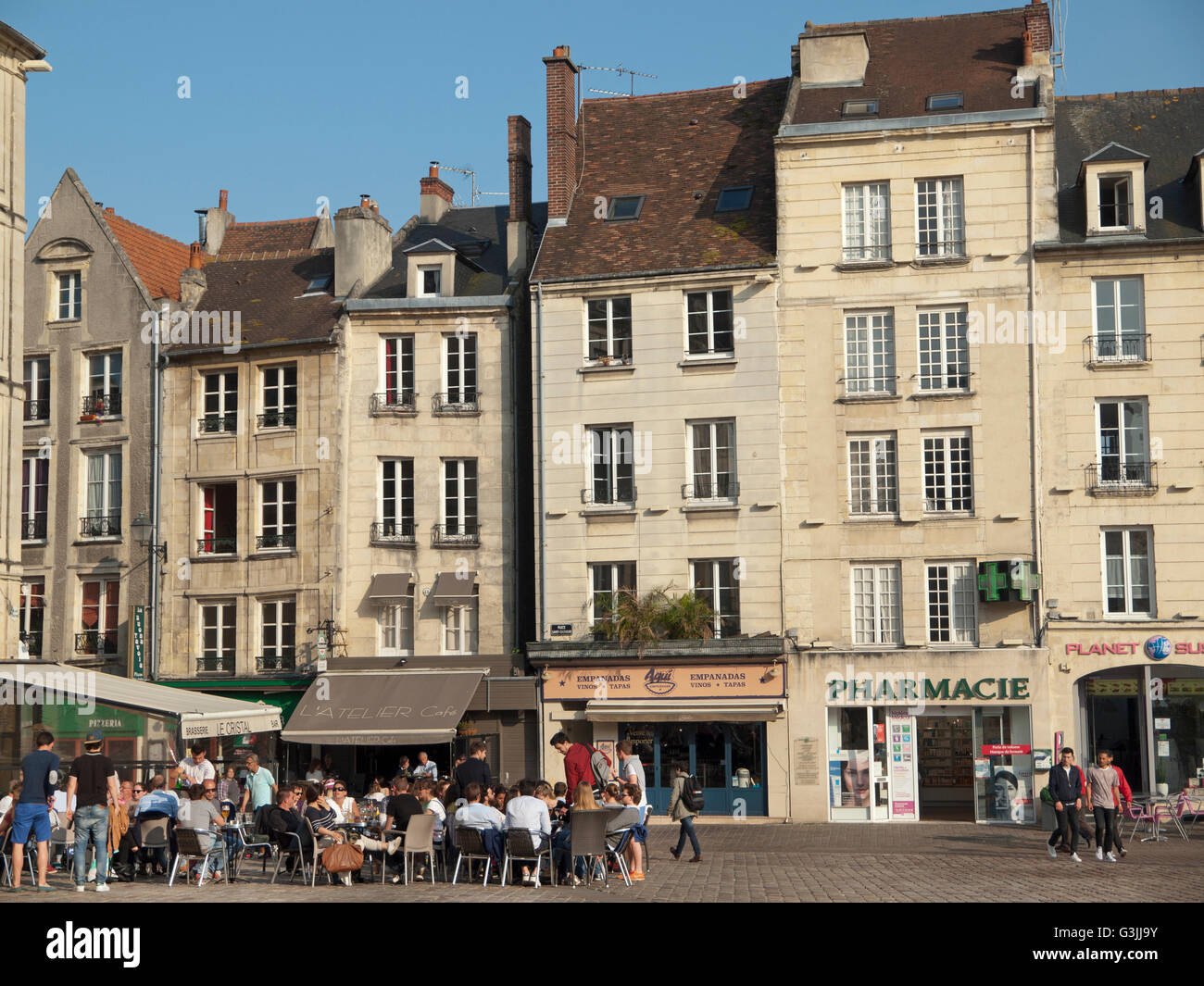 Place Saint-Sauveur in the old central quarter of Caen, France Stock ...