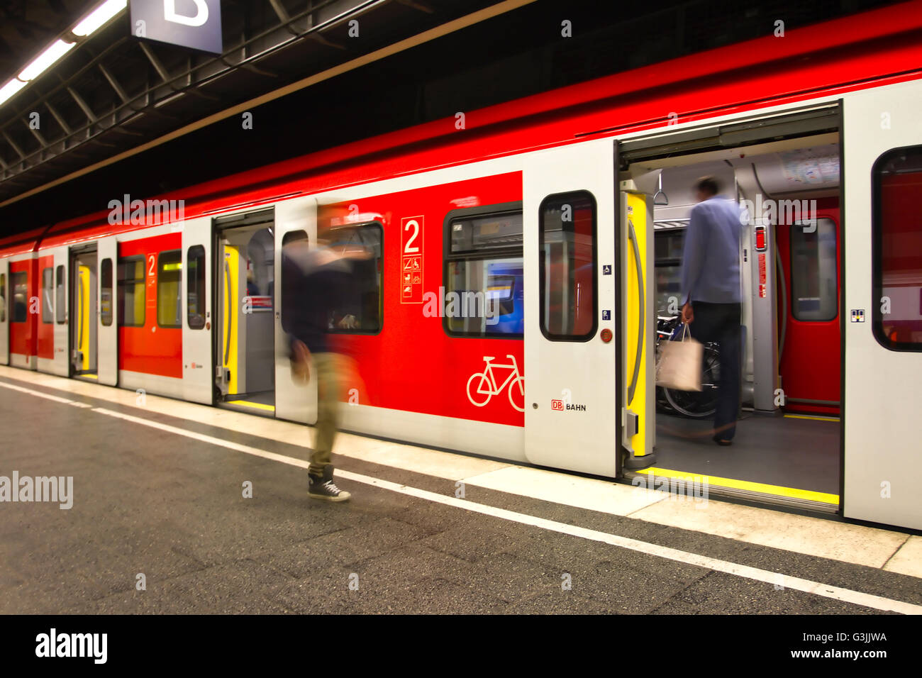 Germany Munich Marienplatz Metro Subway High Resolution Stock ...