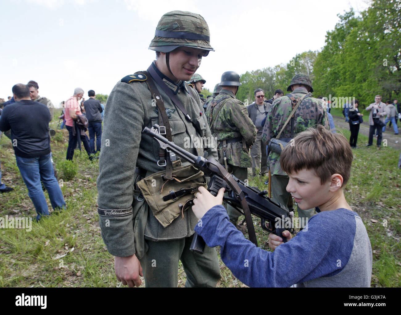 Members of historical military clubs wearing in the Second World War ...