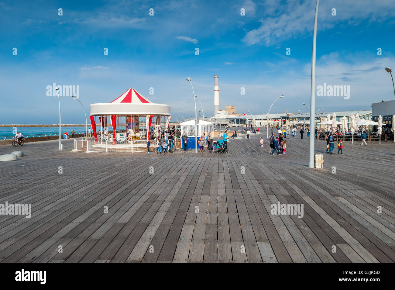 Israel, Tel Aviv, Namal - port - carousel Stock Photo - Alamy