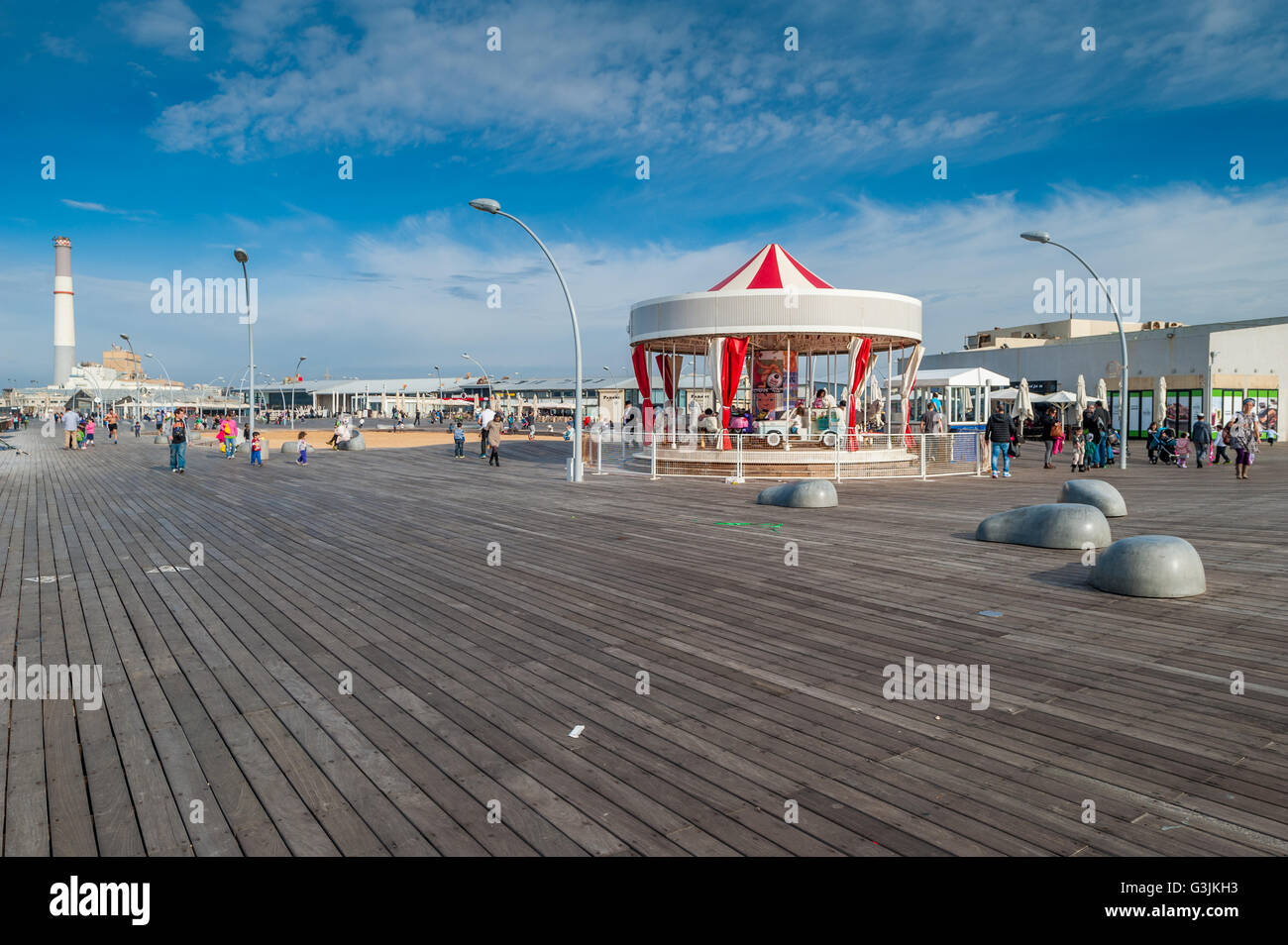 Israel, Tel Aviv, Namal - port - carousel Stock Photo - Alamy