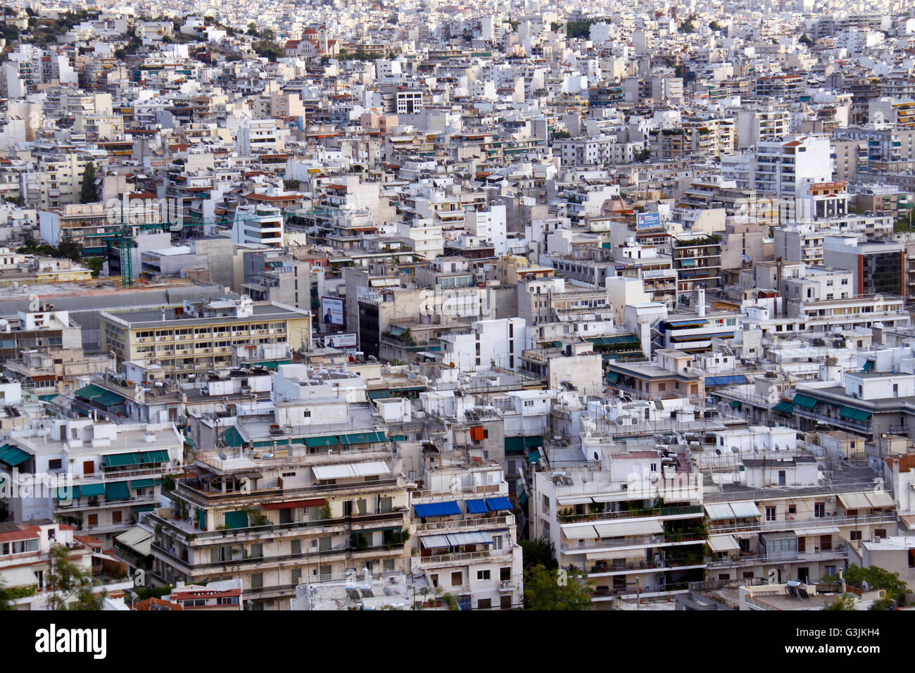 Panoramic view of Athens Stock Photo - Alamy