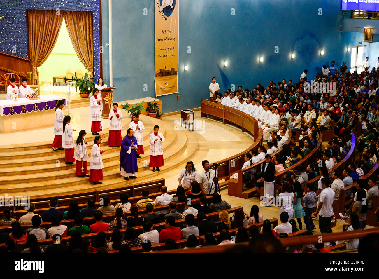 QATAR, Doha, religious complex with churches, filipino migrant worker ...