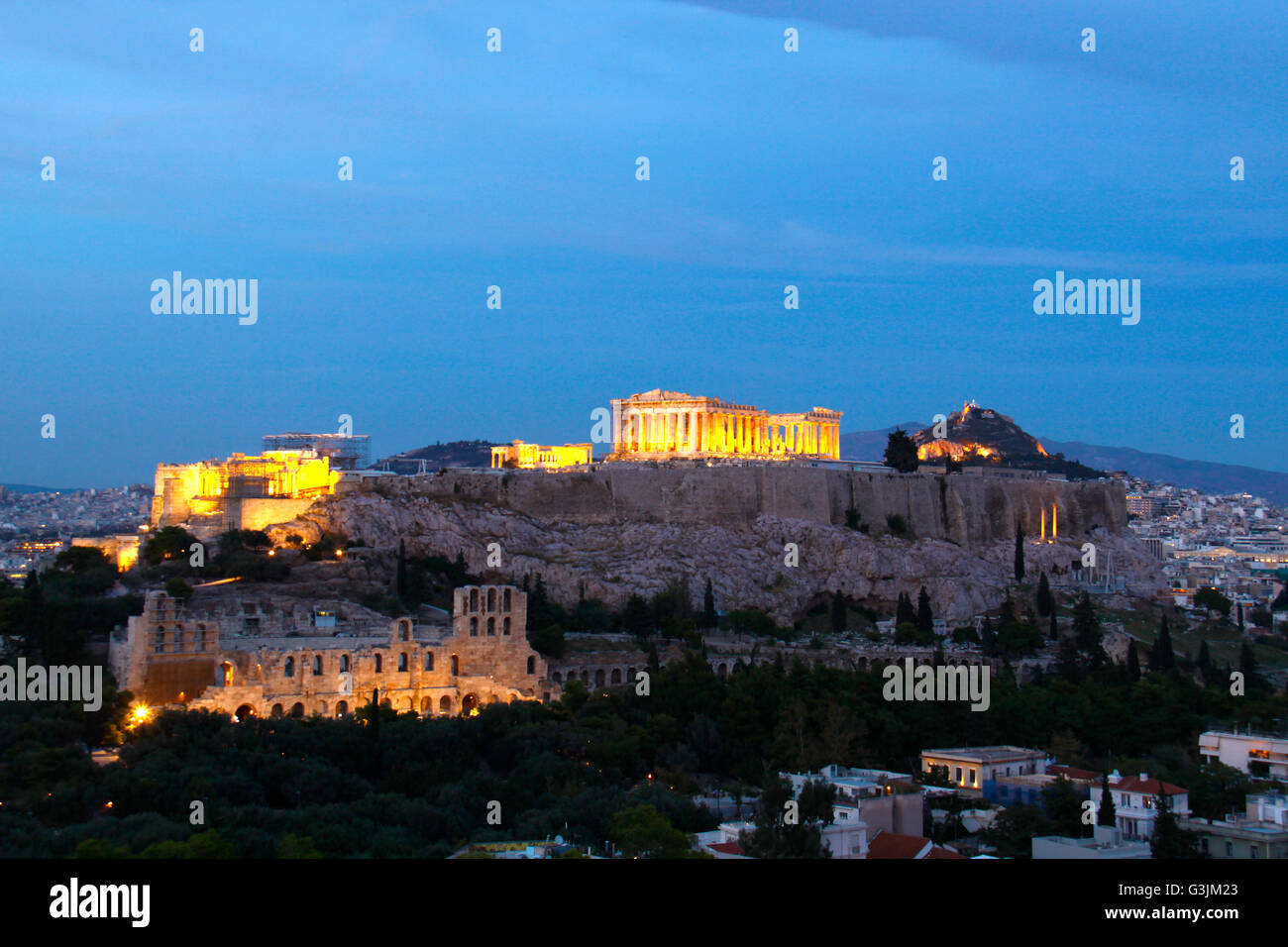 Acropolis lights hi-res stock photography and images - Alamy
