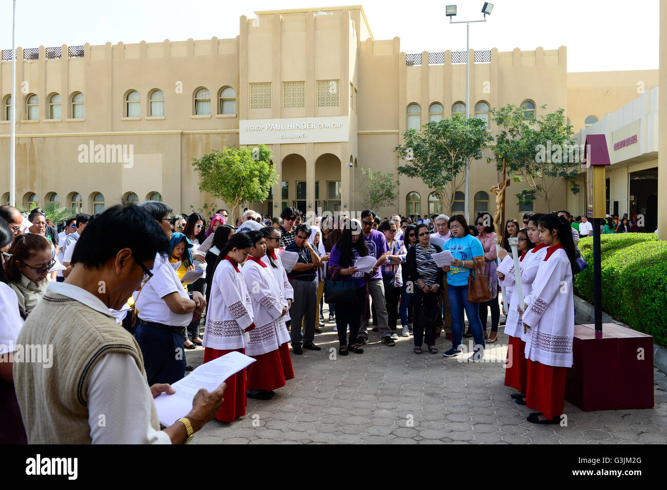 Qatar doha religious complex churches hi-res stock photography and ...