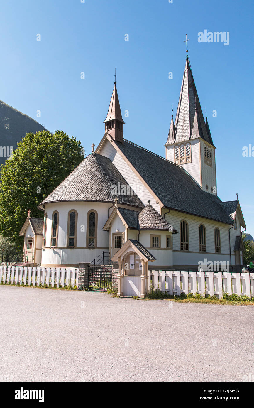 Stordal Church on golden route Ålesund, Ørskog, Linge, Valldal, Tafjord ...