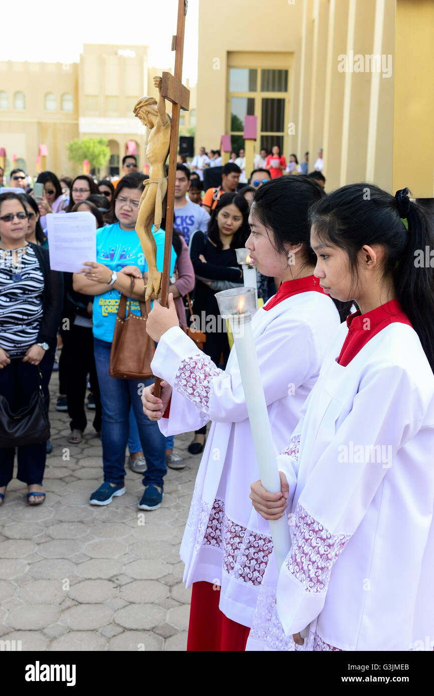 Qatar doha religious complex churches hi-res stock photography and ...