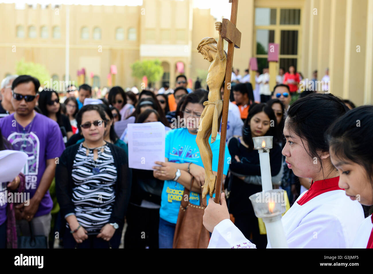 Qatar Doha Religious Complex Churches Stock Photos & Qatar Doha ...