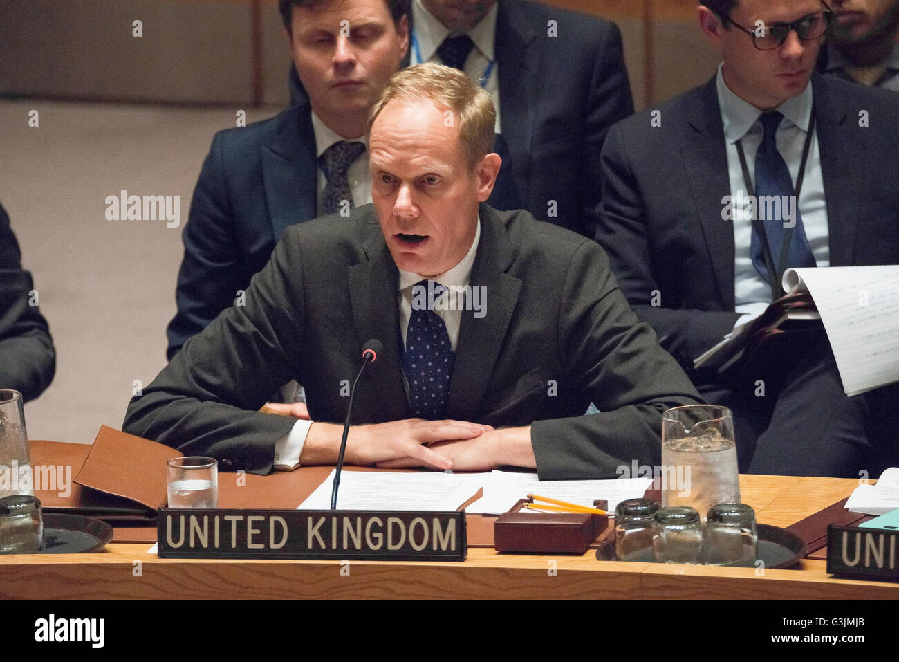 UK Ambassador Matthew Rycroft addresses the Council. At the request of ...