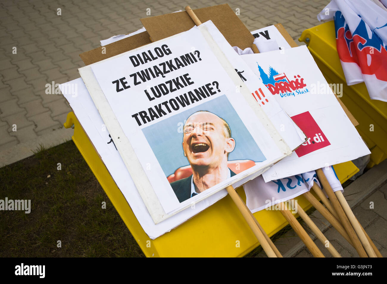 WROCLAW, Poland. 02nd May, 2016. Polish Solidarnosc Labour Union and ...