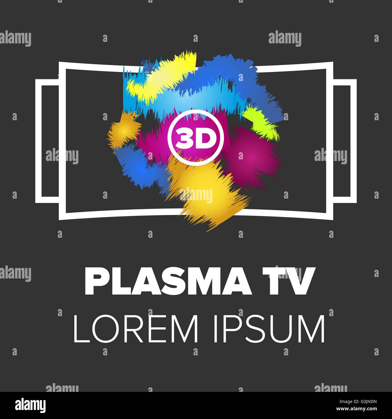 Plasma TV icon Stock Vector Image & Art - Alamy