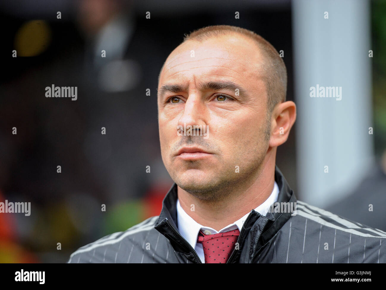 Milan, Italy. 01st May, 2016. Cristian Brocchi looks on during the ...