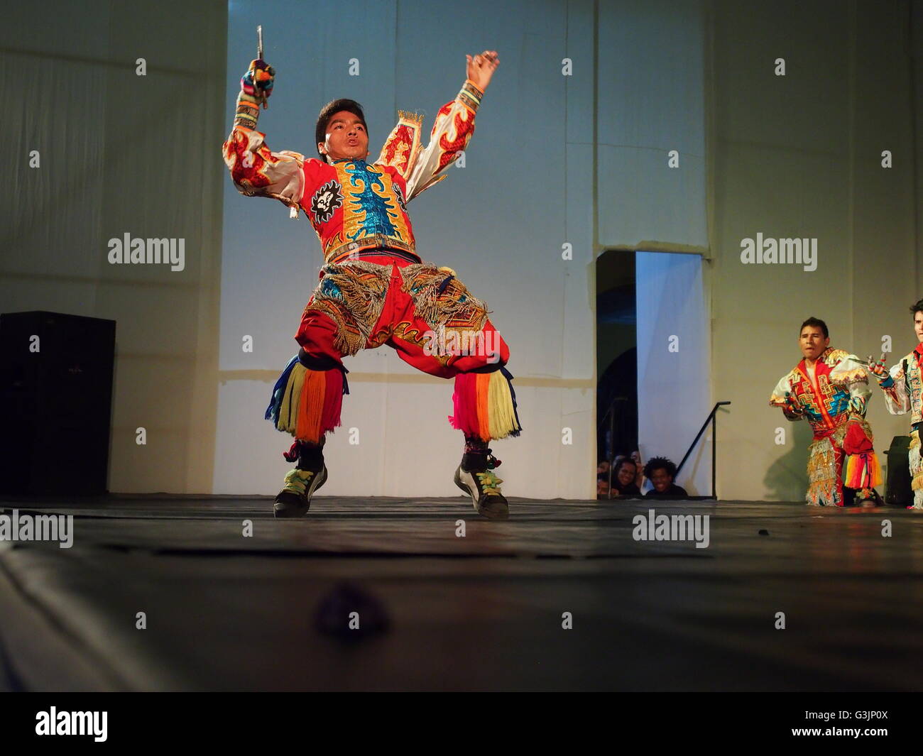 Lima, Peru. 29th Apr, 2016. Lima, scissors dancers, an ancient ...