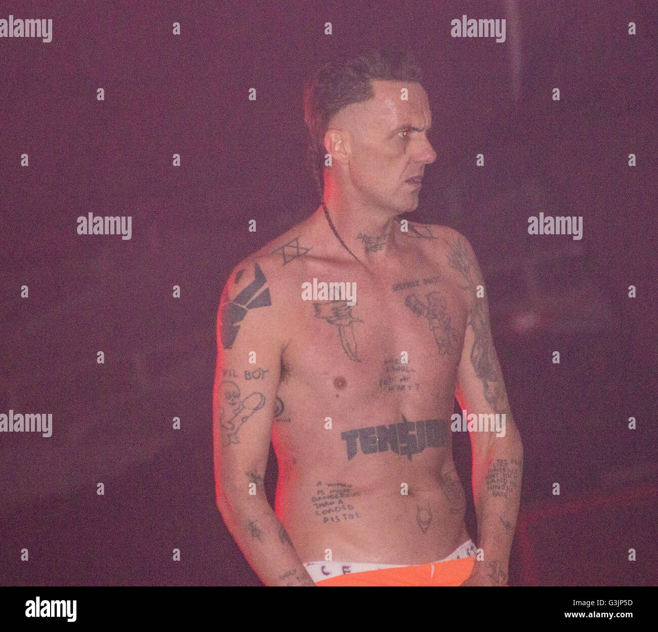 Bogota, Colombia. 11th Mar, 2016. Die Antwoord during on Estereo Picnic ...