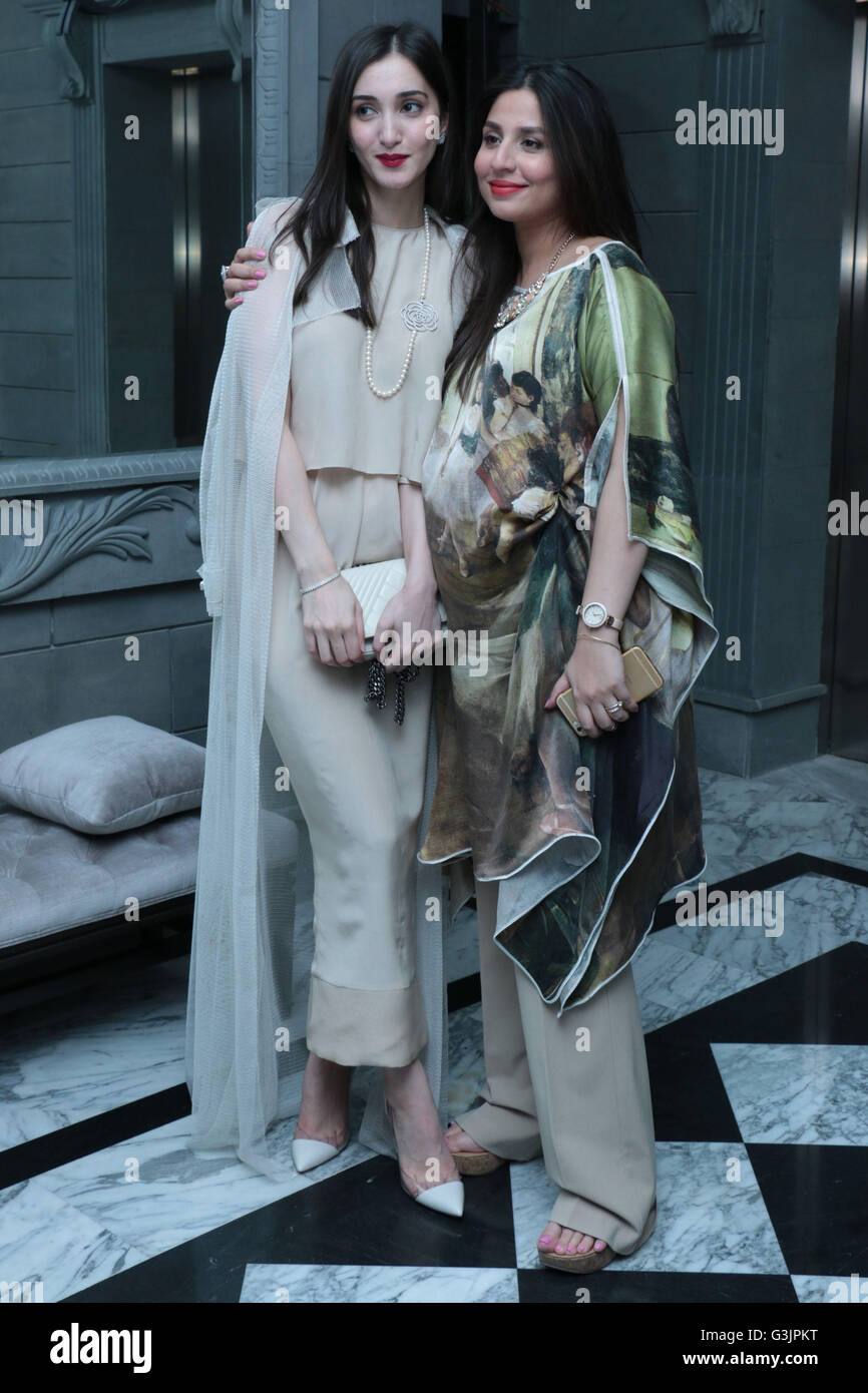 Lahore, Pakistan. 20th Apr, 2016. (L) Sehar Tareen during on her ...