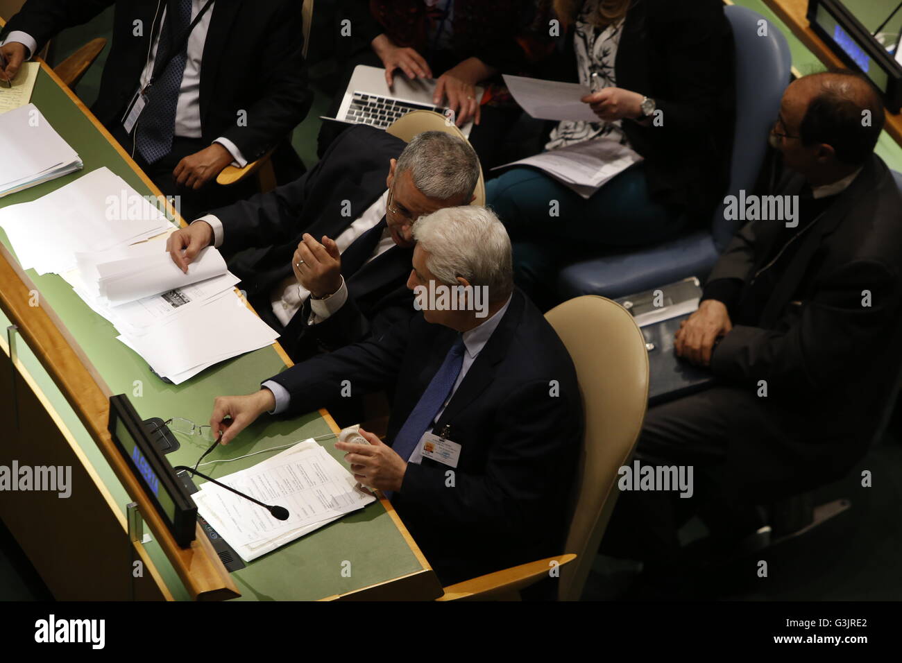 New York City, United States. 19th Apr, 2016. Moments from UN General ...