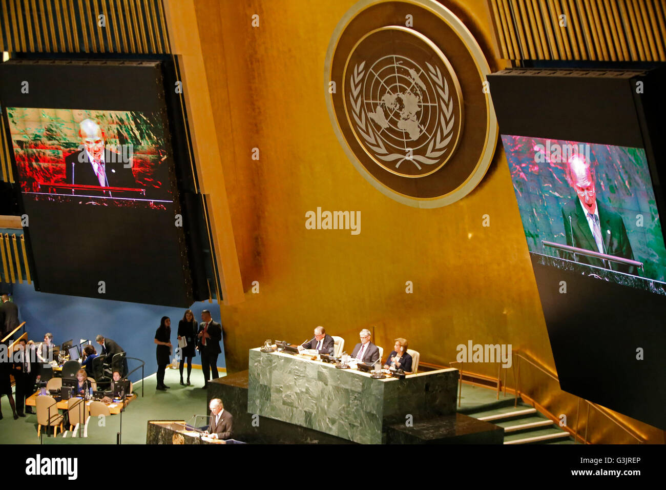 New York City, United States. 19th Apr, 2016. Moments from UN General ...