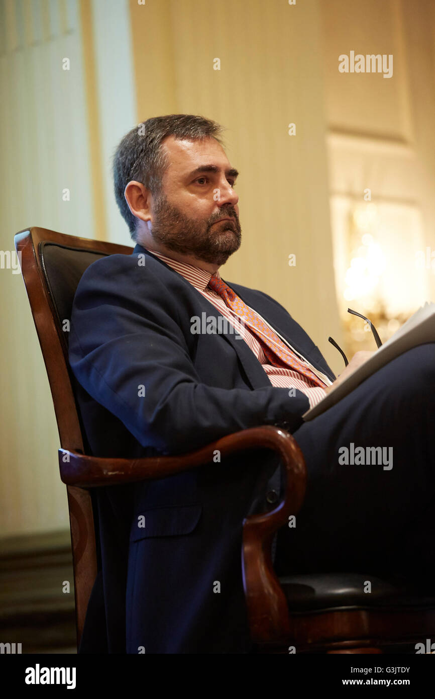 New York, United States. 30th Apr, 2016. Alvaro Zulueta moderator ...