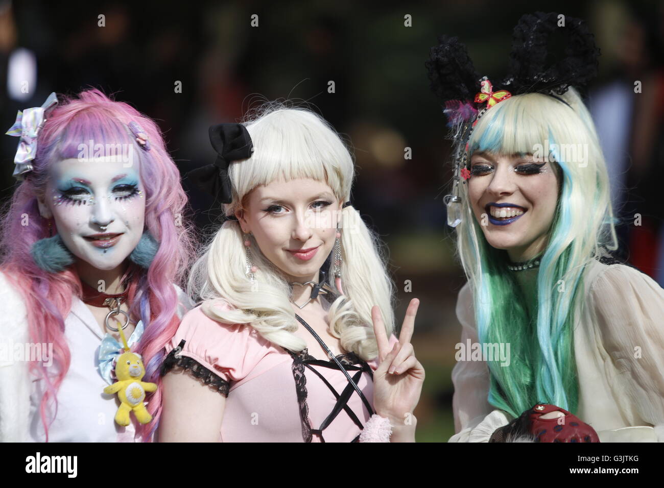 New York, United States. 30th Apr, 2016. Cosplay costumes. Sakura ...