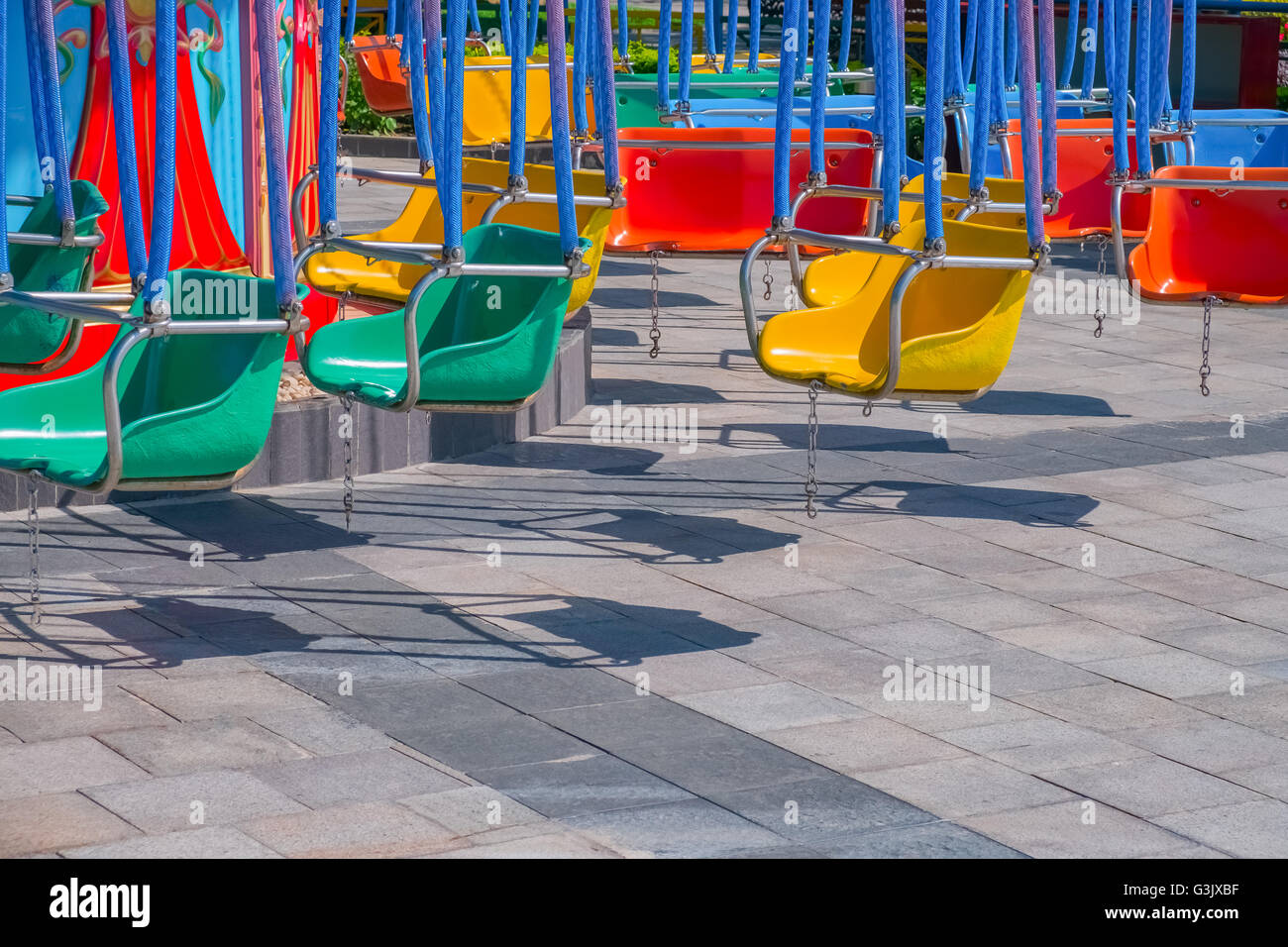Swing ride amusement park hi-res stock photography and images - Alamy