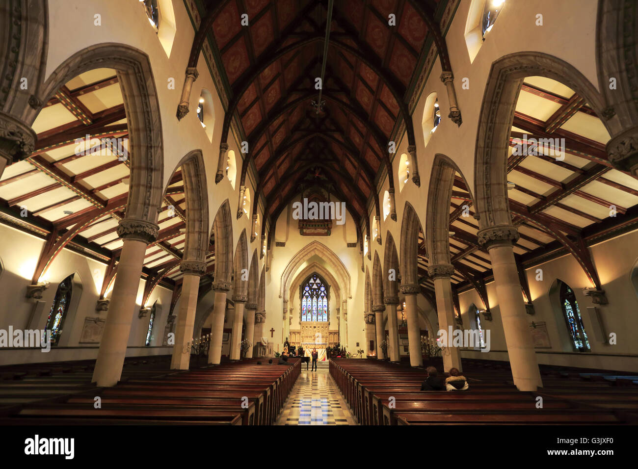Interior view of Christ Church Cathedral in Montreal.Quebec,Canada ...