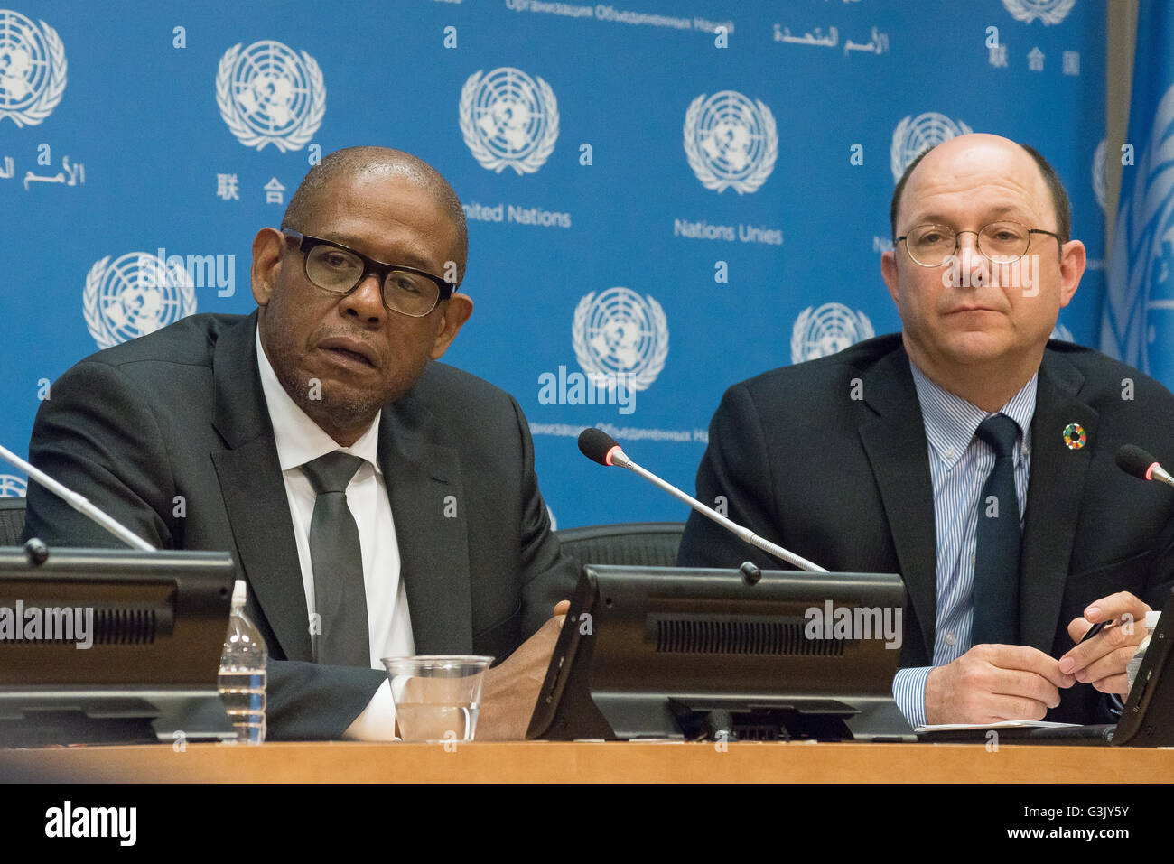 New York, United States. 21st Apr, 2016. Forest Whitaker (left) and ...