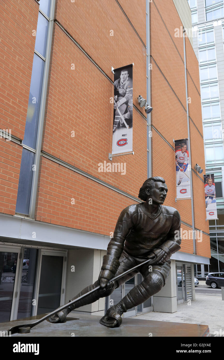 The statues of famous Ice hockey players of National Hockey League's ...