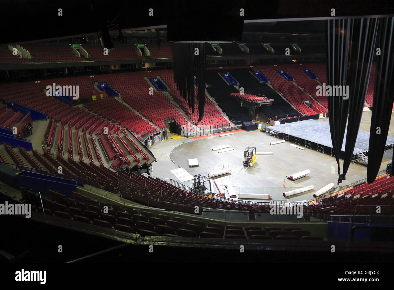 Interior view of Centre Bell aka Bell Center home of National Hockey ...