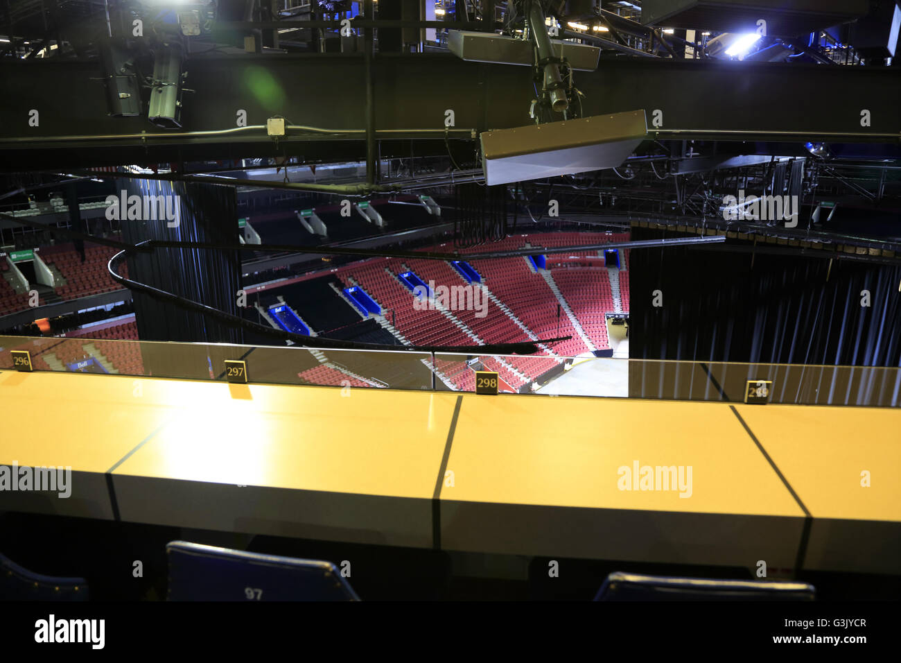 Interior view of Centre Bell aka Bell Center home of National Hockey ...